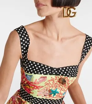 Dolce & Gabbana Capri Printed Cotton Minidress