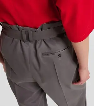 THE ROW Lonan High-rise Silk Straight Pants