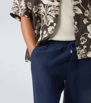 Vilebrequin Pacha Linen Trousers - Blue