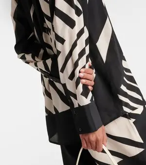 SIR. Printed Silk Shirt