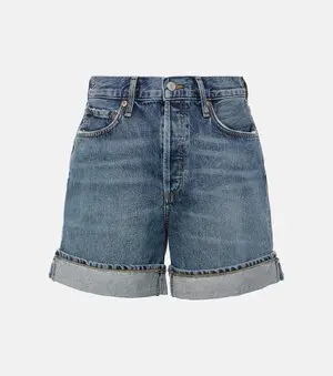 AGOLDE Dame High-rise Denim Shorts - Blue