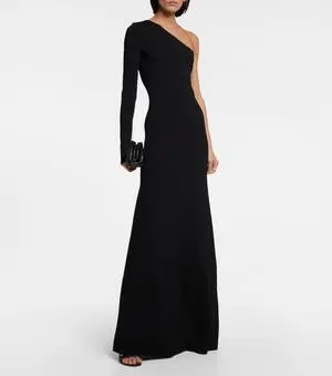Victoria Beckham Knitted One-shoulder Maxi Dress