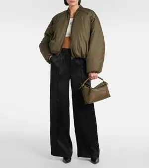 Loewe Puzzle Edge Small Leather Top-handle Bag - Green