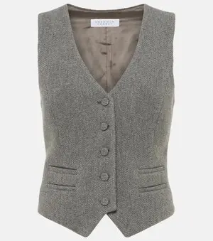 Gabriela Hearst Coleridge Wool And Cashmere Vest - Grey
