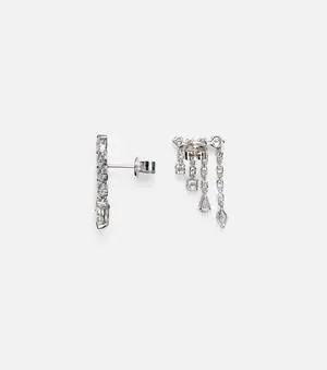 ANITA KO Rain Small 18kt White Gold Drop Earrings With Diamonds