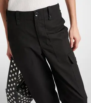 Proenza Schouler Octavia Straight Leg Cotton-blend Pants
