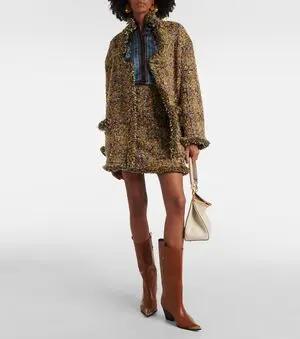Etro Tweed Mini Skirt