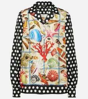Dolce & Gabbana Printed Silk Shirt - Multicoloured