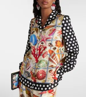 Dolce & Gabbana Printed Silk Shirt