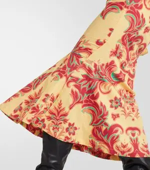 Etro Printed Cotton And Silk Maxi Dress