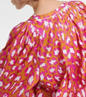 Diane Von Furstenberg Juliette Printed Cotton-blend Blouse