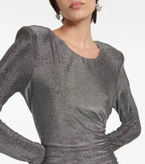 Veronica Beard Cyrus Metallic Mini Dress