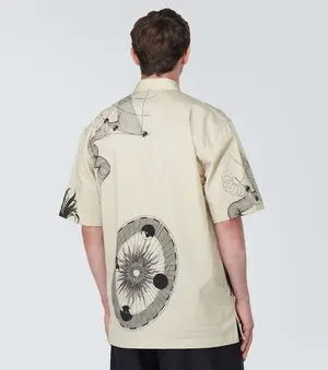 Dries Van Noten Cassidye Printed Cotton Poplin Shirt