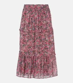 MARANT ETOILE Diya Cotton Voile Maxi Skirt