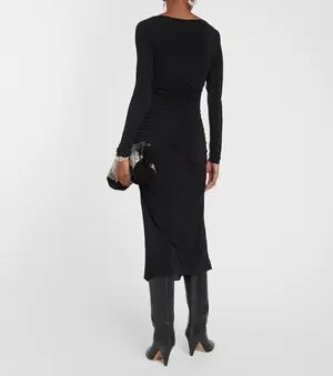 Isabel Marant Étoile Laly Ruched Jersey Midi Dress