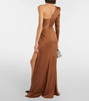 Alex Perry One-shoulder Satin Gown