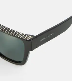 Magda Butrym Square Sunglasses With Embellished Detail