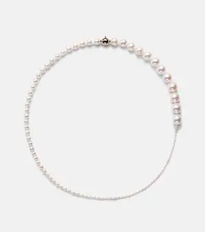 Sophie Bille Brahe Freshwater Pearl And 14kt Gold Necklace - White