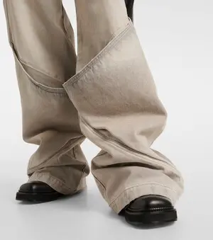 Attico Low-rise Wide-leg Jeans