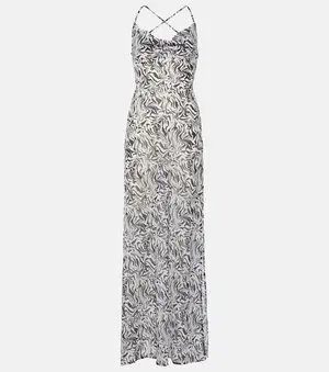 BANANHOT Sahara Zebra-print Maxi Dress - Multicoloured
