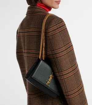 Saint Laurent Kate Small Leather Shoulder Bag - Black