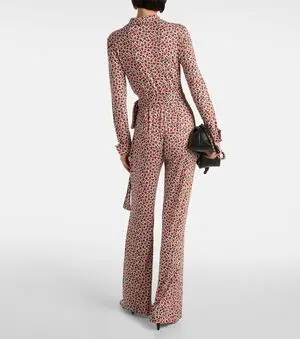Diane Von Furstenberg Printed Jersey Jumpsuit