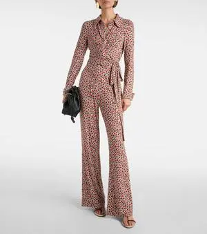 Diane Von Furstenberg Printed Jersey Jumpsuit
