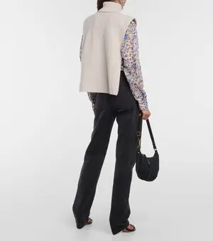 MARANT ETOILE Megan Turtleneck Wool Sweater Vest