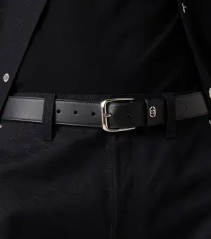 Gucci Gg Leather Belt