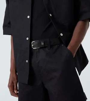 Gucci Gg Leather Belt