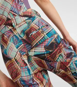 VIVIENNE WESTWOOD Tartan Virgin Wool Flared Pants
