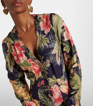 Etro Jersey And Fil Coupé Jacquard Maxi Dress
