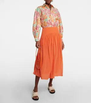 Plan C Floral Cotton Shirt