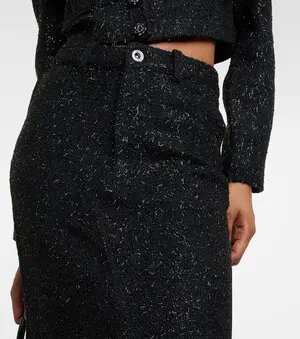 SELF-PORTRAIT Boucle Maxi Skirt