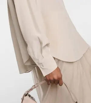 Brunello Cucinelli Embellished Silk Shirt