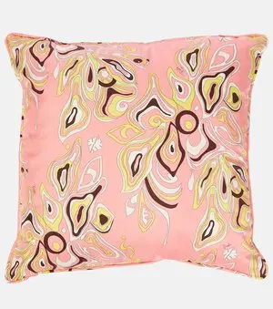 Emilio Pucci Printed Silk Twill Pillow - Multicoloured