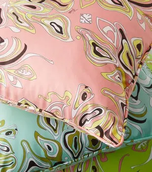Emilio Pucci Printed Silk Twill Pillow