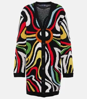 Emilio Pucci X Fusalp Intarsia Wool Cardigan - Multicoloured