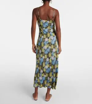 Diane Von Furstenberg Saavya Printed Jersey Maxi Dress