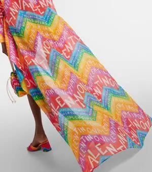 Valentino Garavani Logo Cotton-blend Beach Cover-up