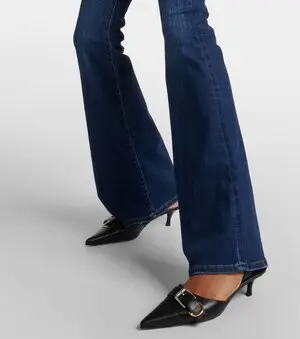 FRAME Le High Flare High-rise Jeans - Blue