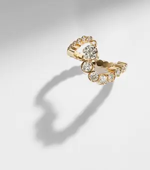 Sophie Bille Brahe Grand Ensemble Ocean Ring With Diamonds - Gold