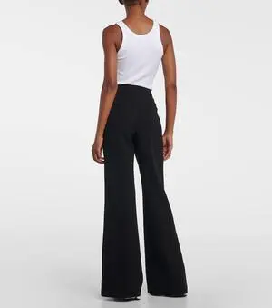 Tory Burch Crepe Flared Trousers