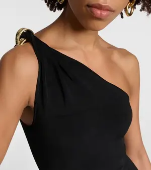 Galvan One-shoulder Midi Dress