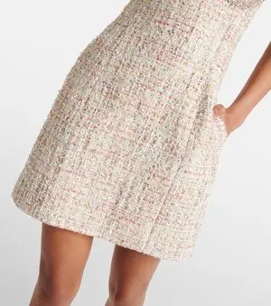 SELF-PORTRAIT Embellished Bouclé Mini Dress
