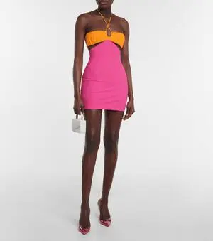 NENSI DOJAKA Cutout Cotton Mini Dress