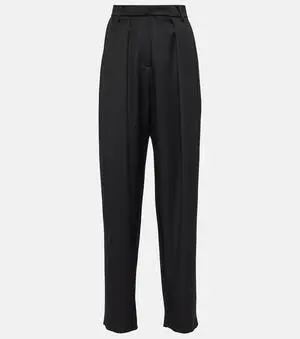 Magda Butrym High-rise Wool Tailored Trousers - Black