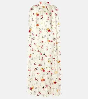 RODARTE Floral Printed Silk Maxi Dress - Multicoloured