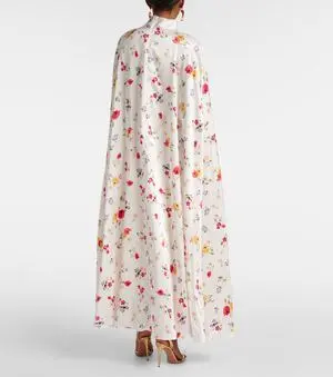 RODARTE Floral Printed Silk Maxi Dress