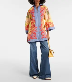 Etro Printed Cotton-blend Shirt